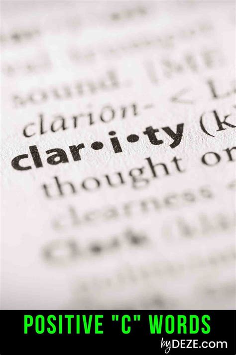 Positive Words That Start With C Adjectives More ByDeze