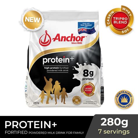 Anchor Protein Plus Milk Powder Plain 280g Shopee Philippines