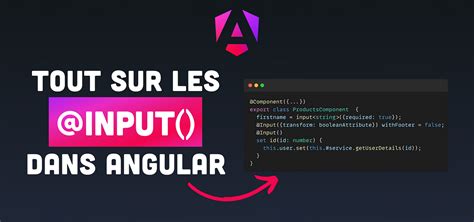 Tout Sur Les Inputs Dans Angular On Le Sait Un Input Dans Angular