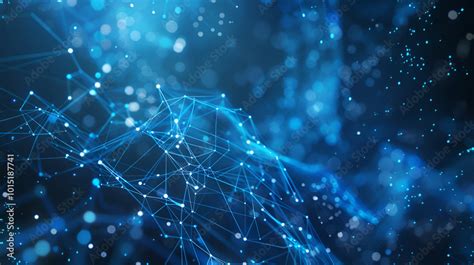 3d Network Connections With Plexus Design Background Galaxy Space Art With Glowing Dots And