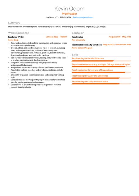 Best Proofreader Resume Examples That Land Jobs