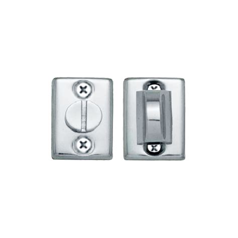 Austyle Rectanglular Privacy Turn Snib Visible Fix Satin Chrome 49034 Keeler Hardware