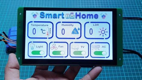 esp32 smart home automation using dwin hmi display