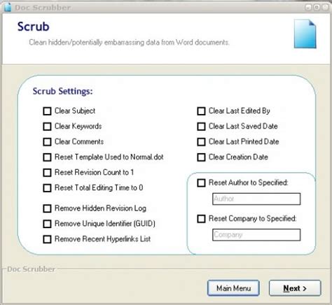 Microsoft Word Metadata Scrubber Ghacks Tech News