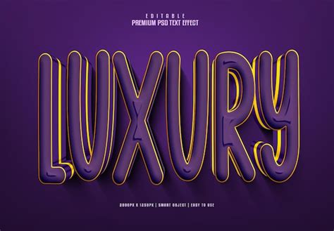 Premium Psd Luxury 3d Editable Premium Psd Text Effect