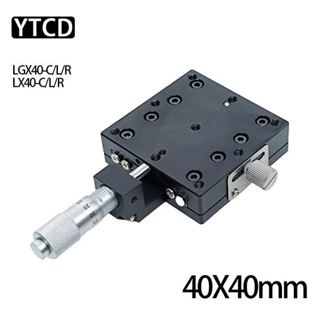 X Axis Mm Optical Manual Linear Guide Rail Micrometer Manual Displacement Platform Sliding