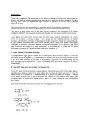 Understanding Binary Numbers And Logic Gates Week 2 Computer Course Hero