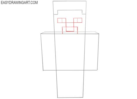 How To Draw Steve From Minecraft Easy Drawing Art