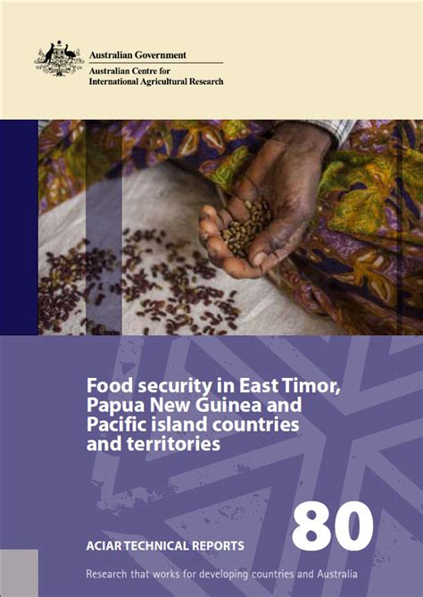 Food Security In East Timor Papua New Guinea And Pacific Island Countries And Territories Aciar