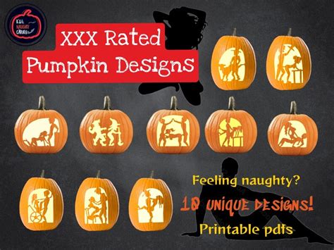 X Rated Sexy Adult Pumpkin Carving Kit Etsy