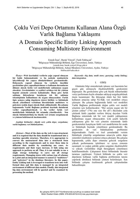 Pdf A Domain Specific Entity Linking Approach Consuming Multistore