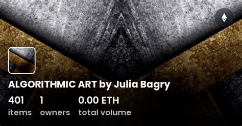 Algorithmic Art By Julia Bagry Collection Opensea