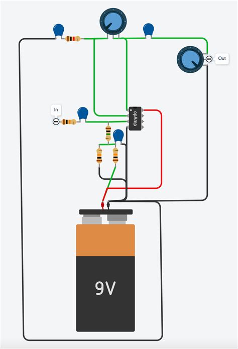guitar effects circuit diagram