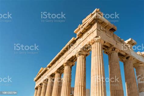 아크로폴리스의 파르테논 근접 관점 사진입니다 고 대 그리스 주요 상징입니다 0명에 대한 스톡 사진 및 기타 이미지 0명