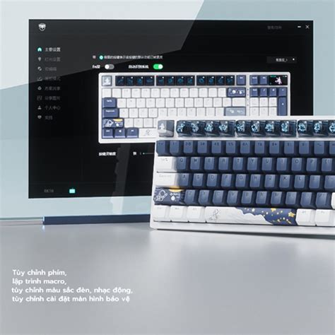 Bàn Phím Cơ Bluetooth Không Dây BASIC BK98 Linear BlueRedBrown Switch ...