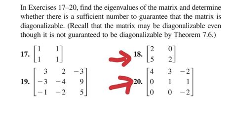 Solved In Exercises Find The Eigenvalues Of The Chegg