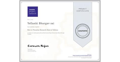 Yellanki Bhargav Sai On Linkedin Datavisualization Tableau Courserasuccess Coursera