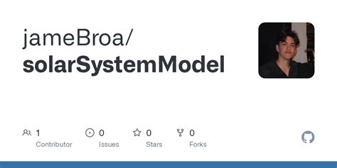 Github Jamebroa Solarsystemmodel