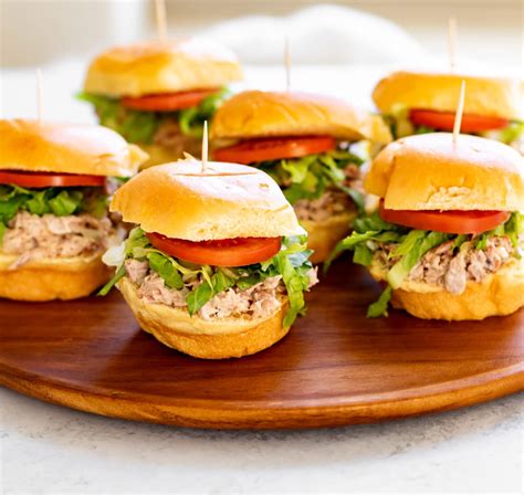 Mini Tuna Salad Brioche Sandwiches Girl Gone Gourmet
