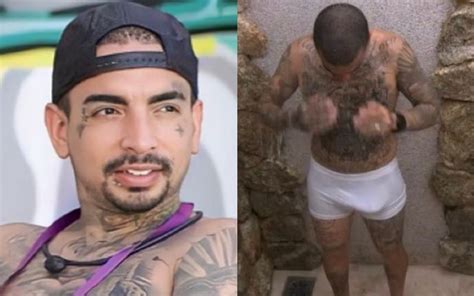 Bbb 23 Guimê Toma Banho De Cueca Branca Impressiona A Web E Faz Lexa