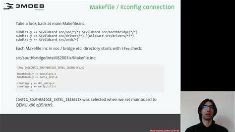 Arch4031 03 Coreboot Building 07 Makefile Kconfig Connection Youtube