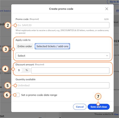 Create Redeemable Promo Codes For Your Event