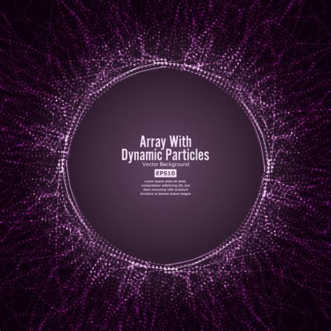 Premium Vector Array With Dinamic Particles Vector With Dynamic Particles