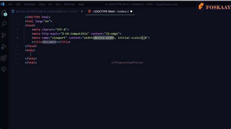 How To Run Html Code In Visual Studio Code Example Codes Dprogramming University