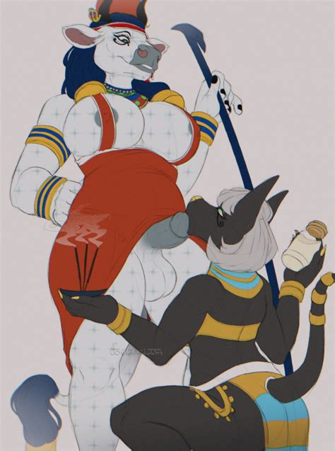 Rule 34 Absurd Res Anthro Anubian Jackal Bovid Bovine Canid Canine