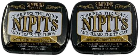 Simpkins Nipits Pure Liquorice Pellets 12g 2 Pack Uk Grocery
