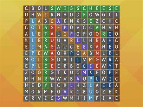 The Very Hungry Caterpillar Wordsearch