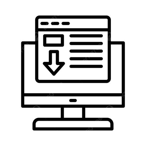 방문 페이지 라인 아이콘 벡터 문서 파일 착륙 Png 일러스트 및 벡터 에 대한 무료 다운로드 Pngtree