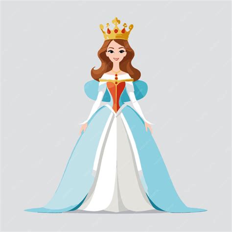 Premium Vector Queen Vector On White Background