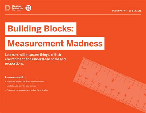 Building Blocks Measurement Madness Design Museum Everywhere
