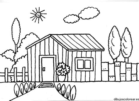 Casa Para Dibujar Az Dibujos Para Colorear Dibujos De Campos