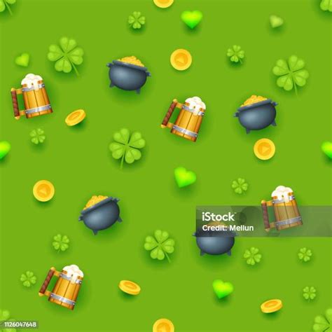 세인트 패 트 릭의 날 축 하 성공과 번영 기호 손 보유 세련 된 배경 인사말 카드 평면 디자인 벡터 일러스트 레이 션에 거품