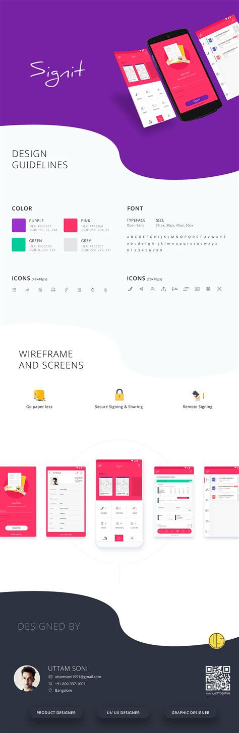 Sign It Digital Signature Android App On Behance
