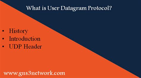 What Is User Datagram Protocol Udp Gns3 Network