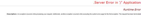ASP NET MVC Web Config Not Capturing Custom Errors Stack Overflow