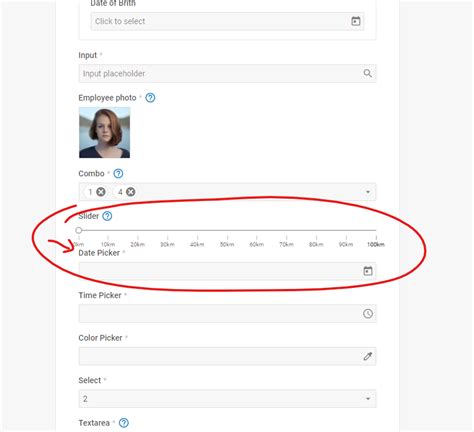 Slider S Ticks Container Breaks The Natural Margin Between Form