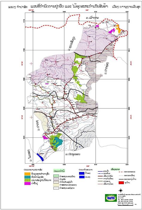 ແຜນທີ່ການພັດທະນາດ້ານກະສິກຳ ແຂວງຈຳປາສັກ ເມືອງບາຈຽງ