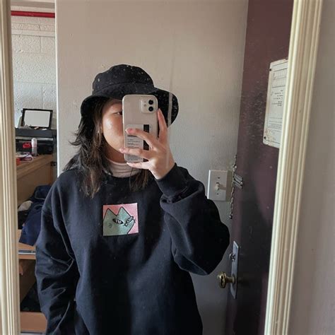 Introvert T Embroidered Sweatshirt Name Tag Sweatshirt Introverted T For Her Anti Social