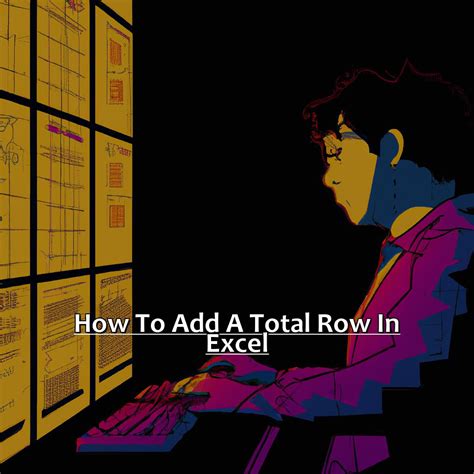 How To Add A Total Row In Excel Manycoders