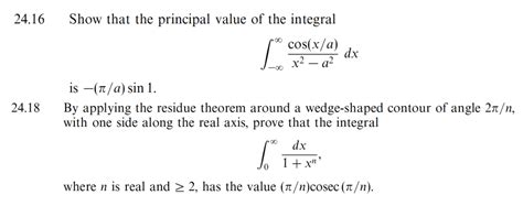 Solved Show That The Principal Value Of The Integral Chegg