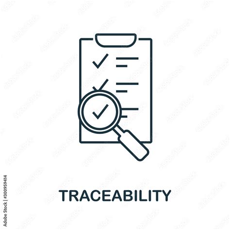 Traceability Icon Outline Style Thin Line Creative Traceability Icon For Logo Graphic Design