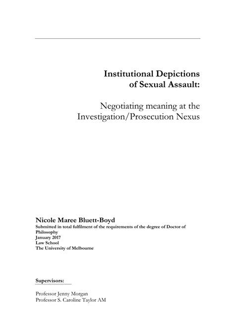 PDF Institutional Depictions Of Sexual Assault Negotiating Meaning At The Investigation