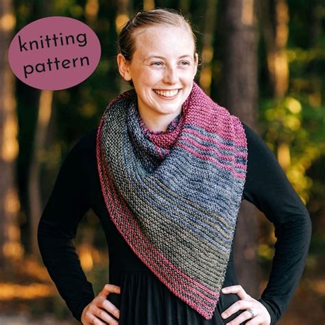 Easy Shawl Knitting Pattern Easy Knitting Pattern For Beginners Knit
