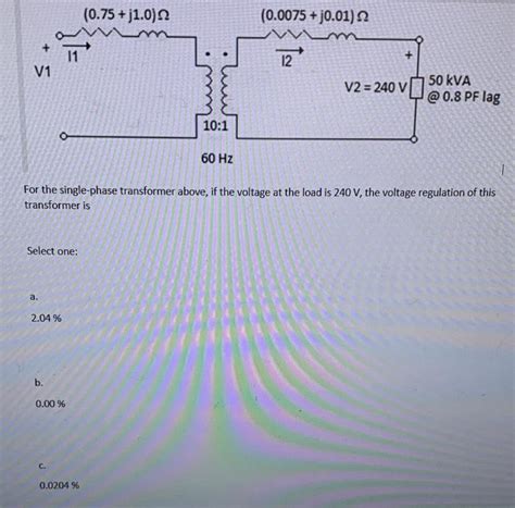 Solved For The Single Phase Transformer Above If The Chegg