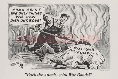 1943 Wwii Usa America Comic Cartoon Funny D Day War Bond Japan Hirohito