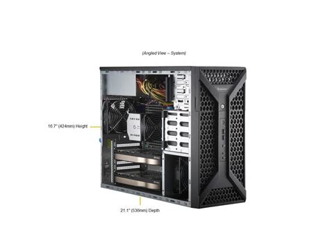 Supermicro GPU Workstation System Intel Xeon W5 2465X 16 Core 32 Threads 64GB DDR5 4800